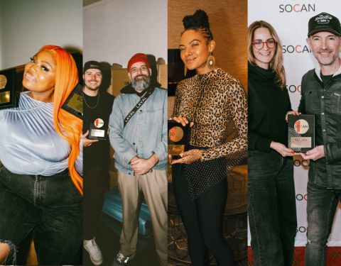 La SOCAN remet cinq Prix No. 1 SOCAN dans le cadre de la Semaine des ...